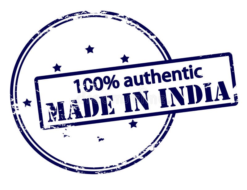 Made in India Label Vector Design Stock Vector - Illustration of india ...