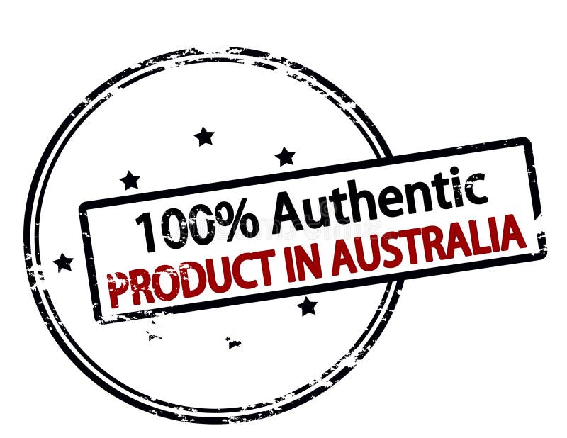 One Hundred Percent Authentic Product in Australia Stock Vector ...