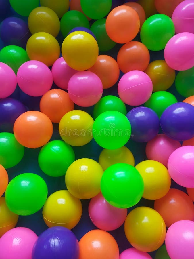 One Hundred Small Balls of Various Colors Stock Photo - Image of colors ...