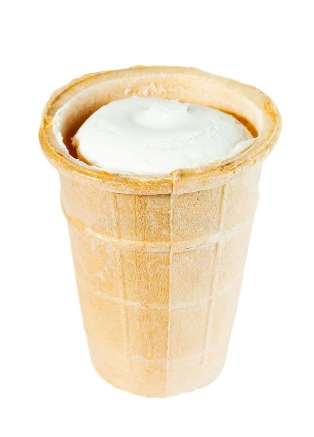 One cup of ice cream stock photo. Image of isolated, nourishment - 6014314