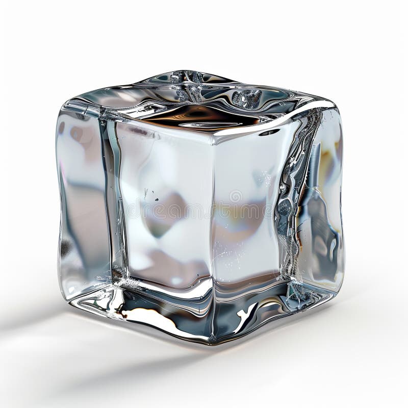 Ice Cube on White Background Stock Photo - Image of cubes, transparent ...