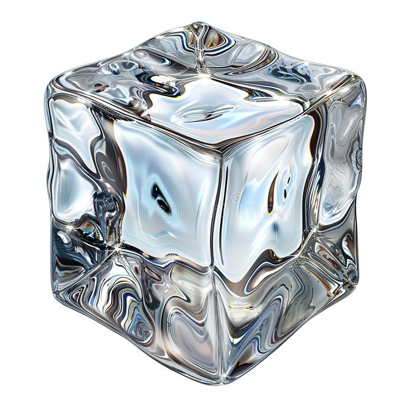Ice Cube on White Background Stock Image - Image of fresh, refreshment ...