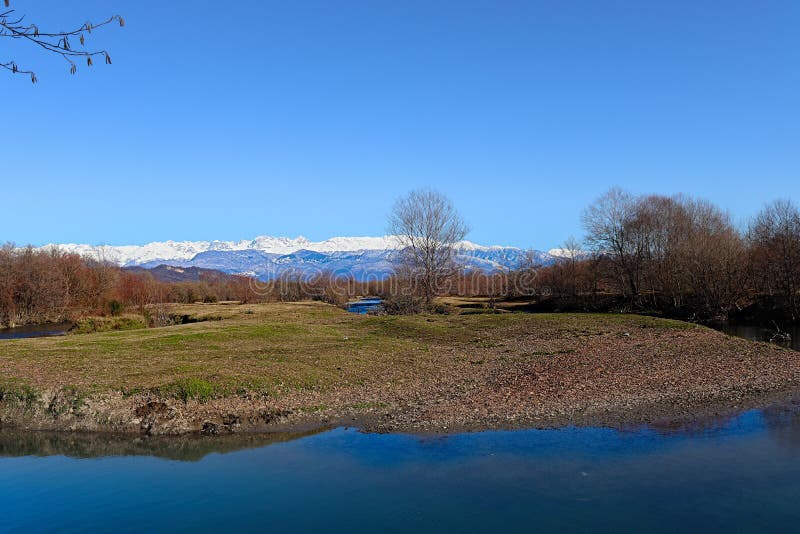 Inguri River Under the Greater Caucasus Stock Photo - Image of spring ...