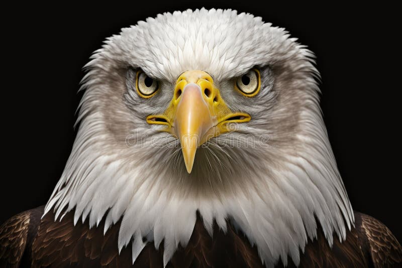 One on One, Intense Eagle Staring Stock Illustration - Illustration of ...