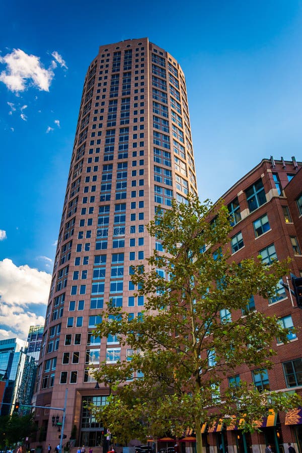 One International Place, in Boston, Massachusetts. Stock Image - Image ...