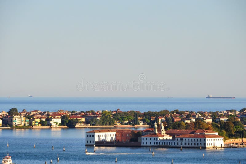 One of the Islands of the Venetian Lagoon Stock Photo - Image of ...
