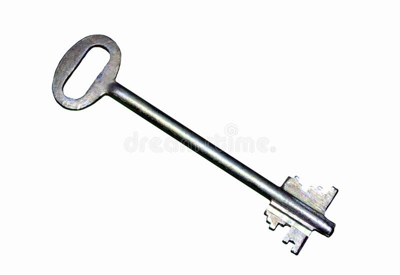 One key. stock photo. Image of unbolt, turn, door, silvery - 5482640