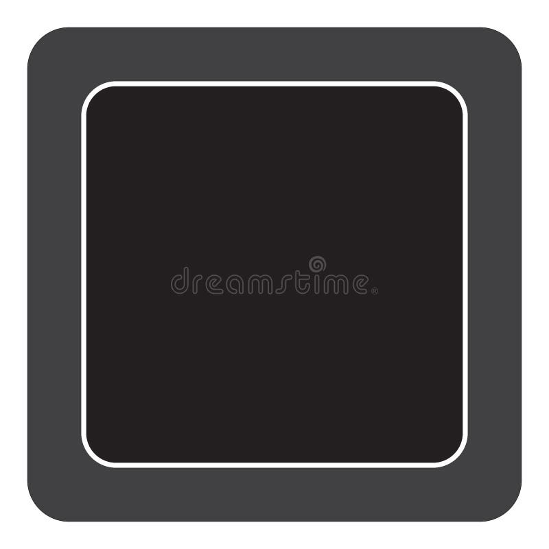 One Keyboard Key Icon. One Black Keyboard Key Sign. Flat Style Stock ...