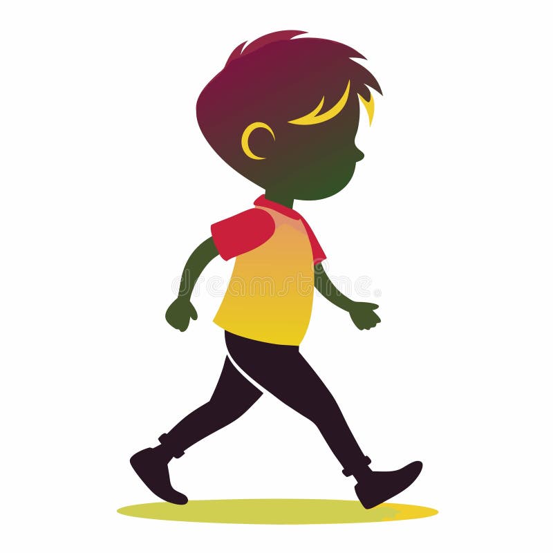 Black Kid Color Silhouette Stock Illustrations – 10,213 Black Kid Color ...