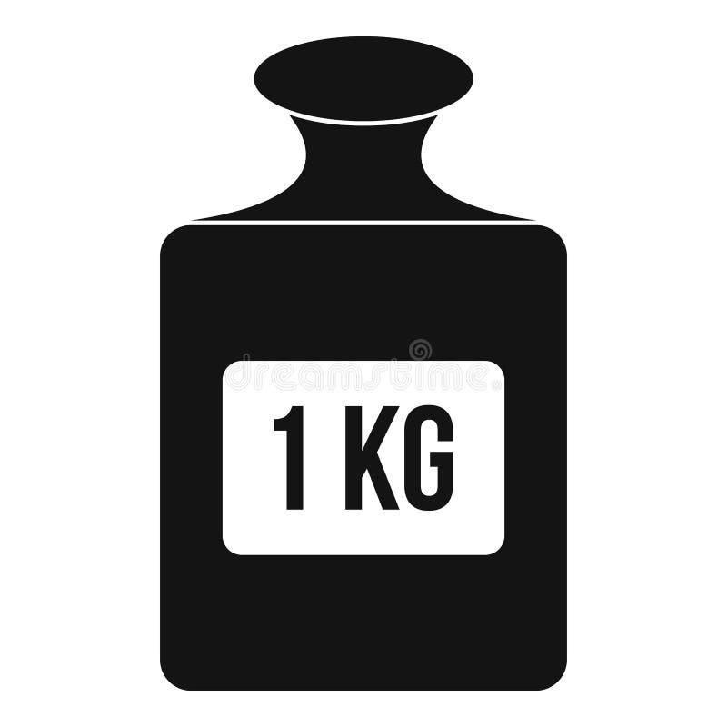 One Kilogram Weight Pattern, Simple Style Stock Vector - Illustration ...