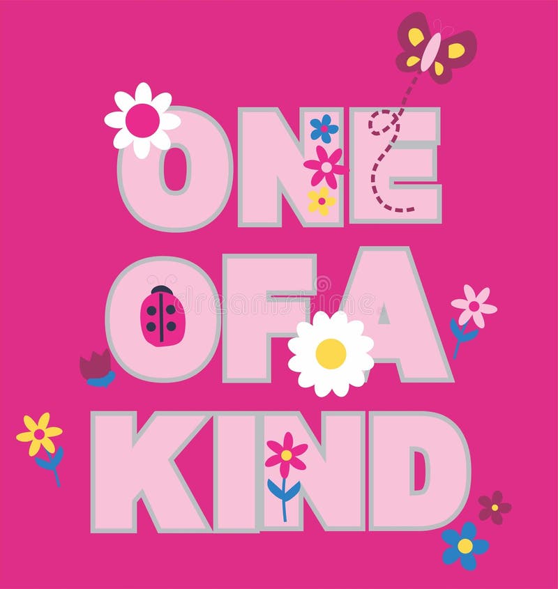 One of Kind Flower Vector Art Print Stock Vector - Illustration of kind ...