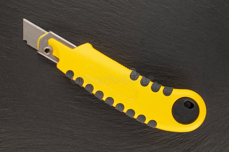 One Knife for Construction, Macro, Isolated on White Background and Top ...