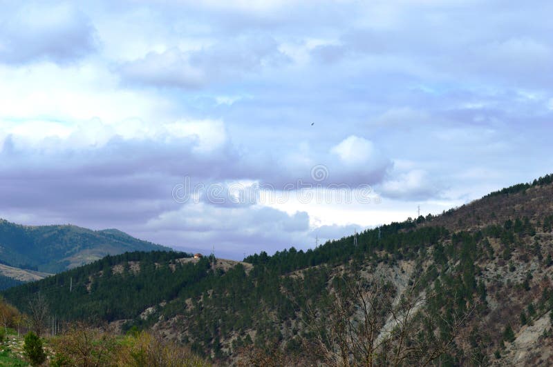 Landscape in spring colors stock image. Image of color - 145213545