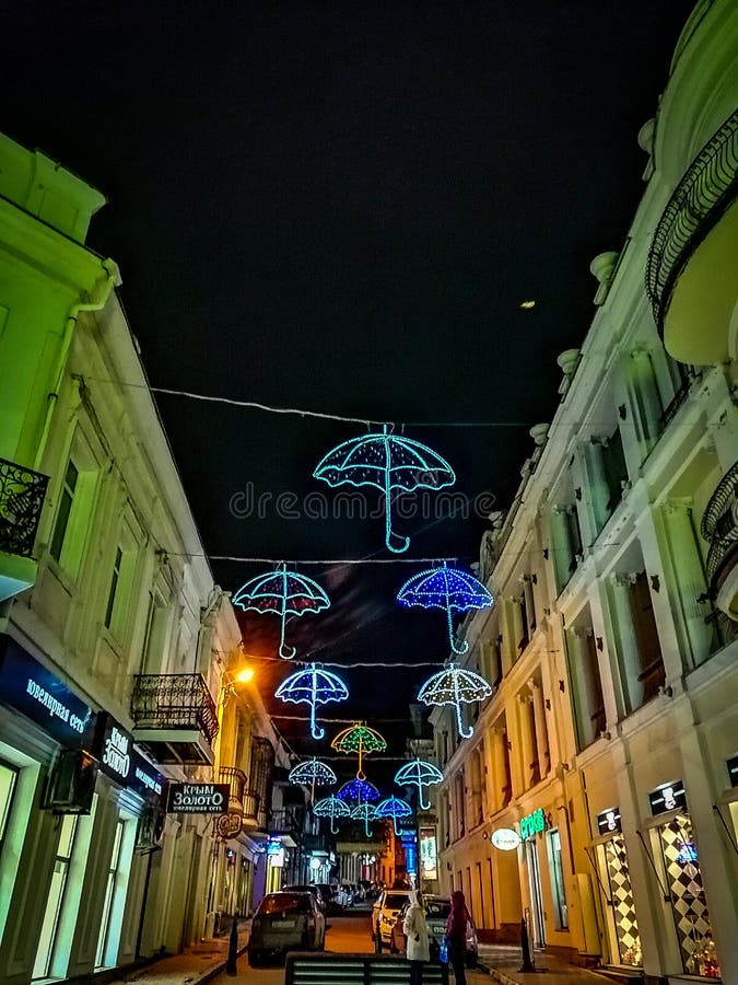 Colored Lane in the City of Yalta Editorial Image - Image of lane ...