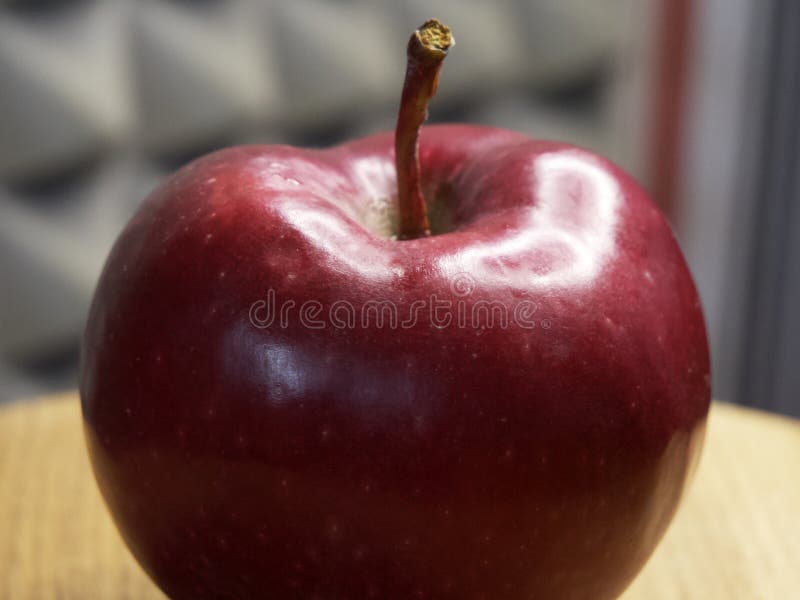 One Large Red Apple. Apple of the Red Chief Variety Stock Image - Image ...