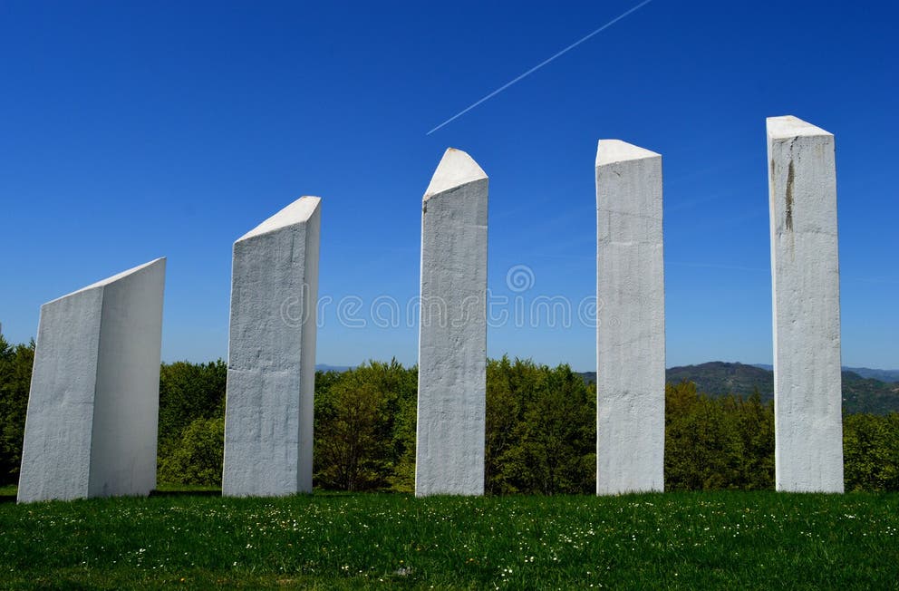A large stone monument editorial stock image. Image of plant - 115531519