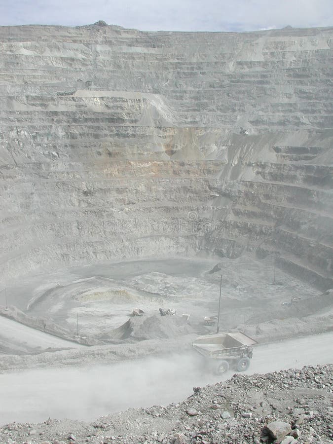 One of the Largest Openpit Mines in Indonesia. Stock Photo - Image of ...