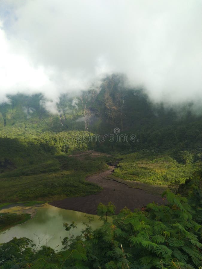 One of the Legendary Mountains Stock Image - Image of forest, mist ...