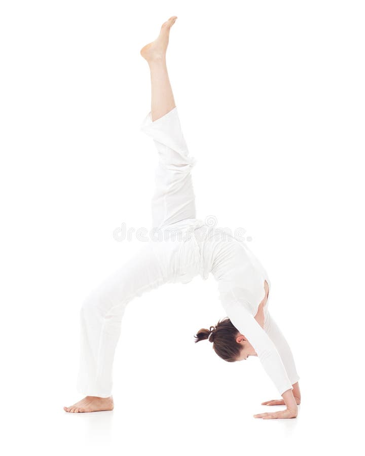 One-Legged Bridge Position stock photo. Image of beautiful - 30978324