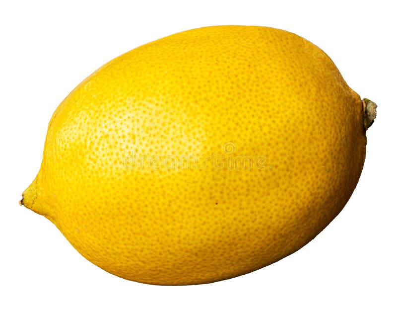 One Lemon without Background Stock Image - Image of background, fruit ...