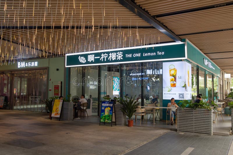 The ONE Lemon Tea Retail Shop in a Shopping Mall Editorial Stock Image ...