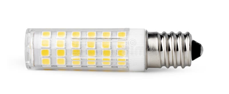 One Light Bulb Isolated on White Background Stock Photo - Image of ...