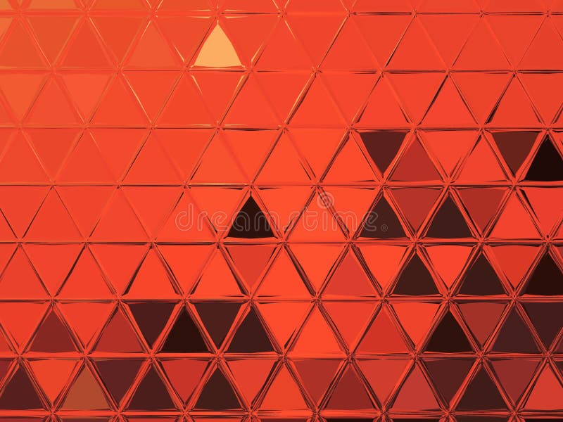 One Light Coloured Triangle Amongst Many Red and Black Tiles Stock ...