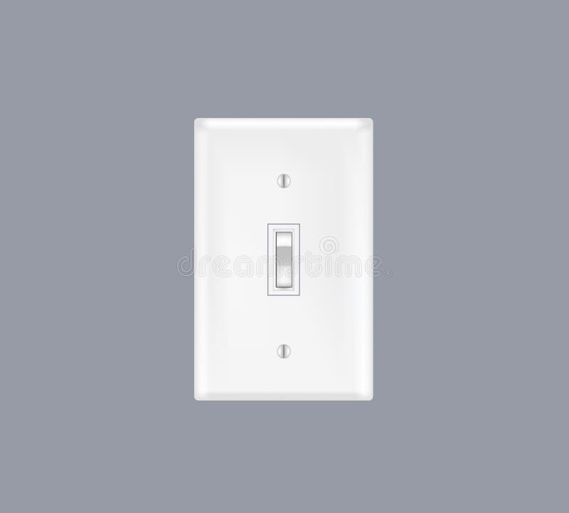 One light switch stock vector. Illustration of electricity - 273877593