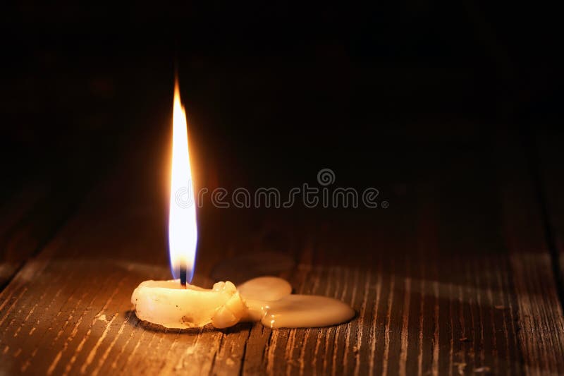 One Lighting Candle stock photo. Image of fire, power - 262728880
