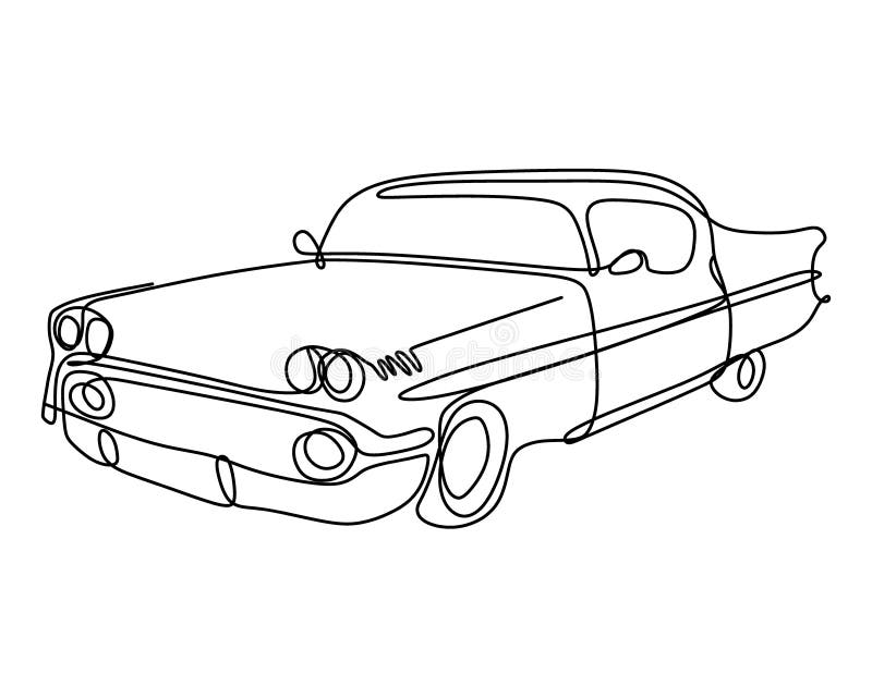 Car Line Art Continuous Stock Illustrations – 511 Car Line Art ...
