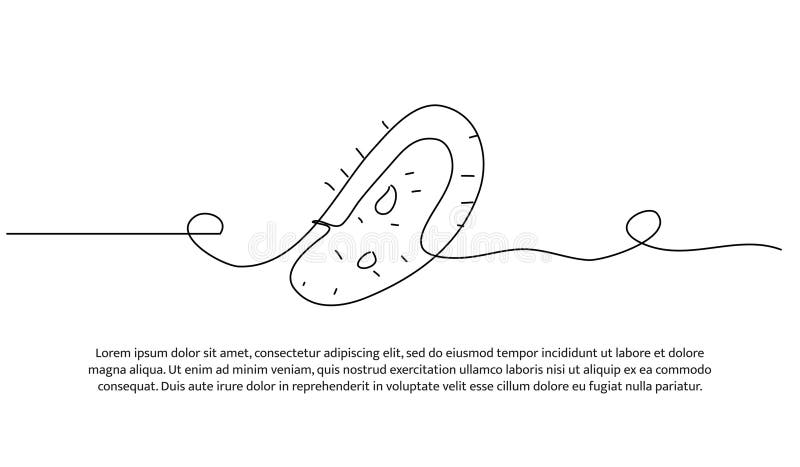 One line bacteria stock vector. Illustration of medicine - 386819915