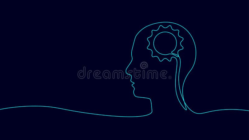 One Line Coaching Session Problem Solution Concept. Creative Idea ...