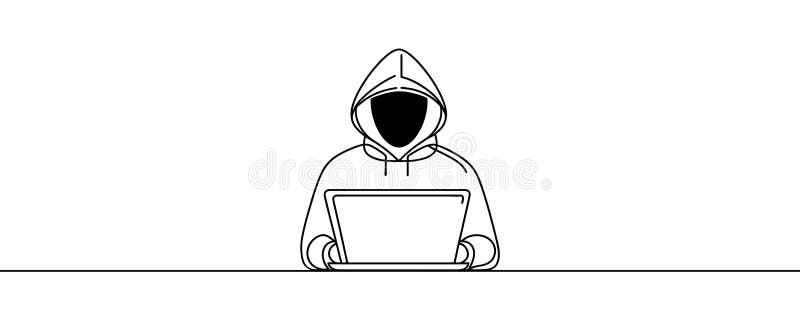 Cyber Security Line Drawing Background Stock Illustrations – 798 Cyber ...