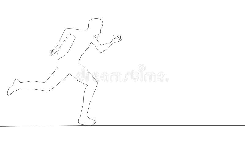 One Line Running Stock Illustrations – 1,488 One Line Running Stock ...