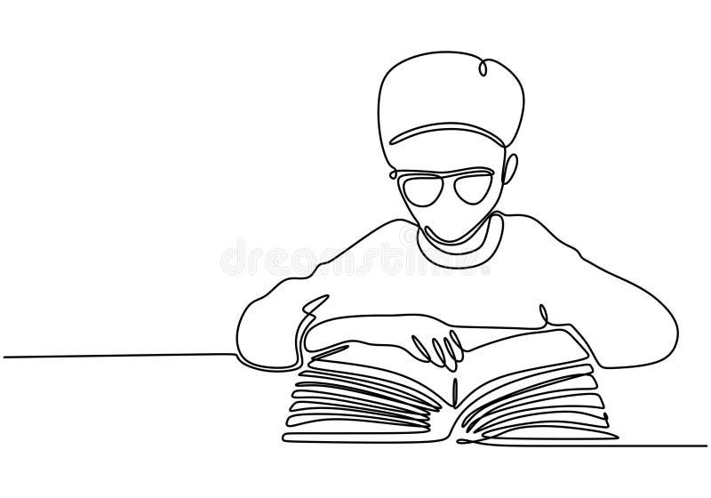 Continuous Line Drawing Boy Joy Stock Illustrations – 768 Continuous ...