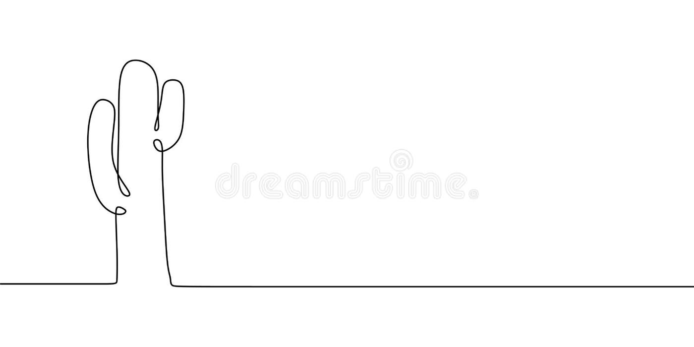Cactus Line Drawing Stock Illustrations – 9,655 Cactus Line Drawing ...
