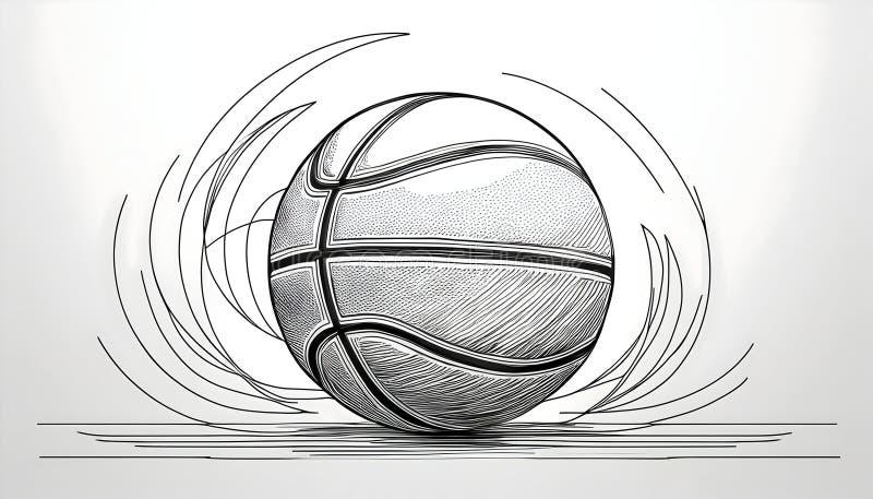 One Line Drawing and Continue for the Sport Stock Illustration ...