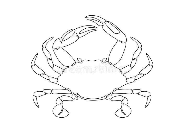 Minimal Line Drawing Crab Stock Illustrations 44 Minimal Line Drawing Crab Stock Illustrations