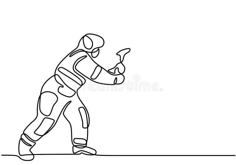 One Line Drawing of a Firefighter, Depicting the Bravery and Dedication ...