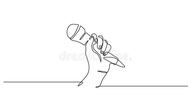 Drawing Interview Microphone Stock Illustrations – 1,762 Drawing ...