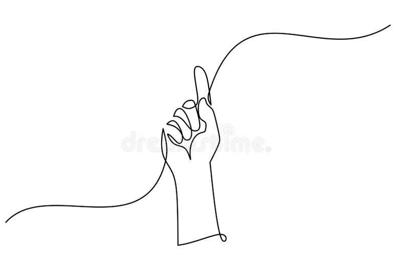 Finger Point Line Drawing Stock Illustrations – 2,296 Finger Point Line ...