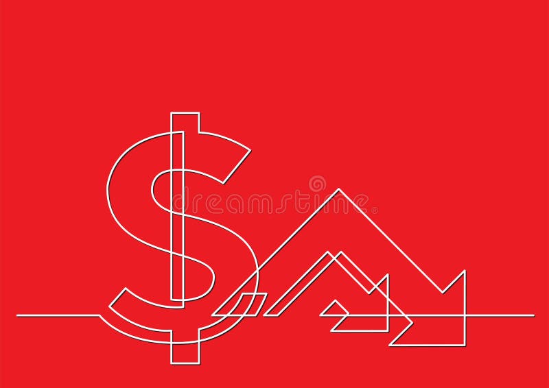 Stock Market Continuous Line Drawing Stock Illustrations – 172 Stock ...