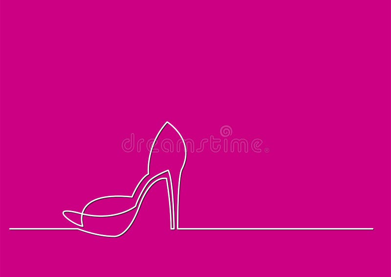 One Line Shoe Illustration Stock Illustrations – 741 One Line Shoe ...
