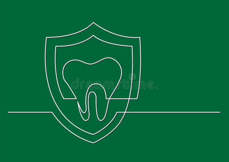 Tooth One Line Stock Illustrations – 578 Tooth One Line Stock ...