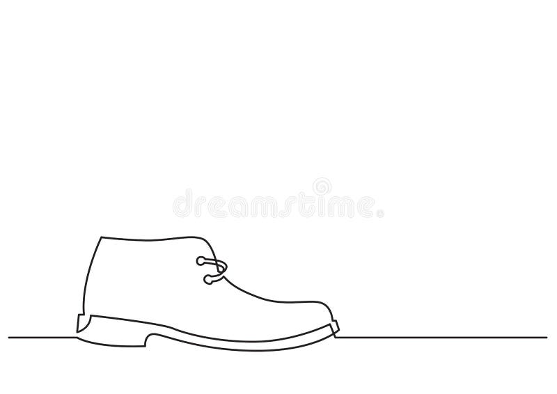One Line Shoe Illustration Stock Illustrations – 732 One Line Shoe ...