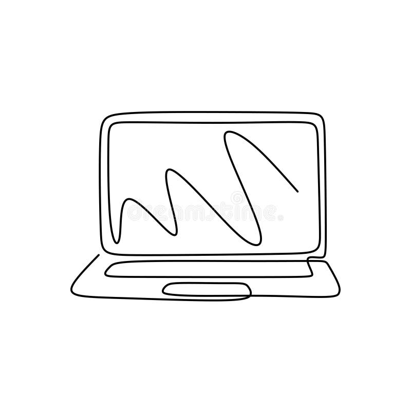 Computer Theme Line Drawing Vector Stock Illustrations – 826 Computer ...