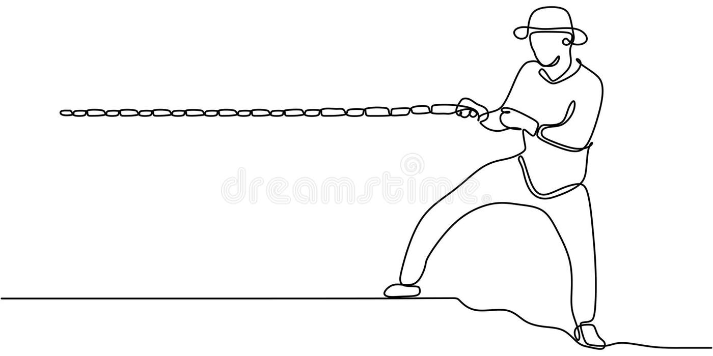 Chain Continuous Drawing Line Stock Illustrations – 334 Chain ...