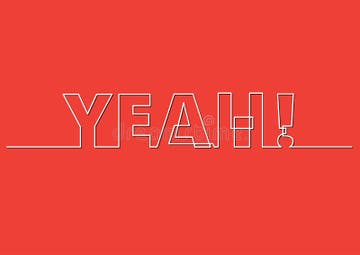 Continuous Line Drawing Yeah Stock Illustrations – 25 Continuous Line ...