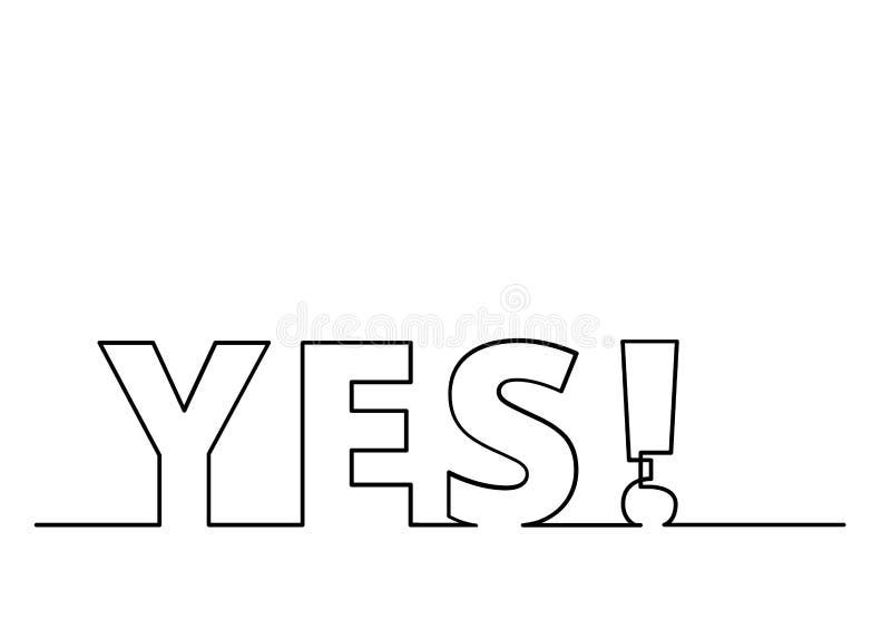 Continuous Line Drawing Yeah Stock Illustrations – 25 Continuous Line ...