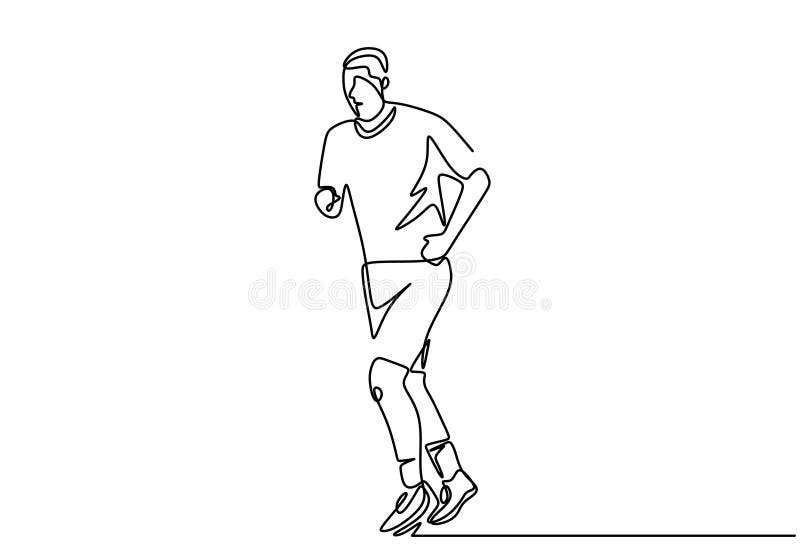 Line Drawing Runner Stock Illustrations – 650 Line Drawing Runner Stock ...
